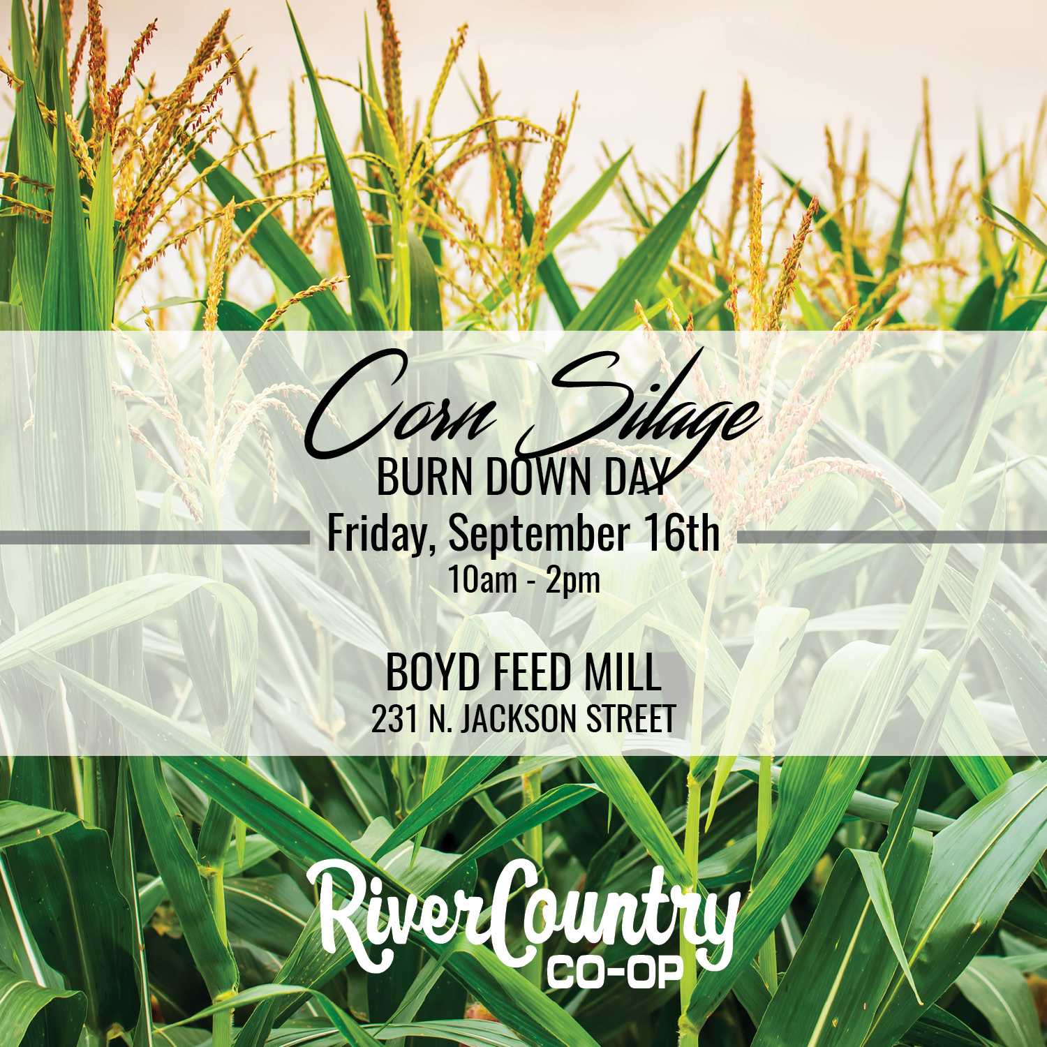 Corn Silage Burn Down Day - River Country CO-OP